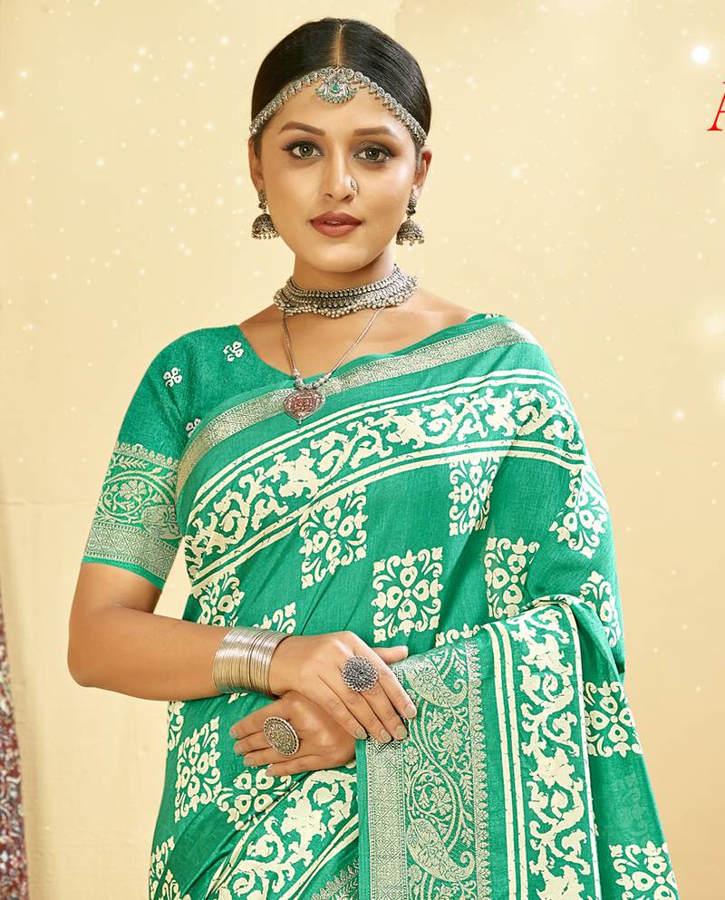 New design fancy cotton silk printed saree - AMYRAA - 4277961