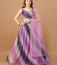 Women's Purple Color Corian Imported Fabric Lehenga Choli - Amrutam Fab ...