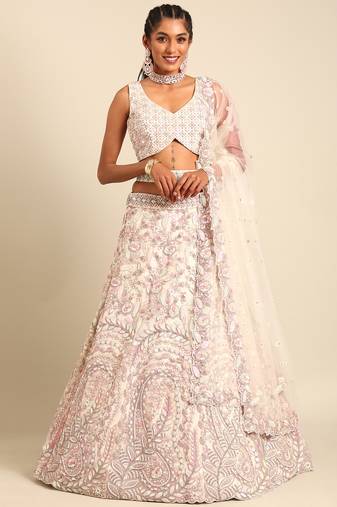 Net Lehenga - Buy Indian Net Lehenga Choli Designs with Dupatta Online