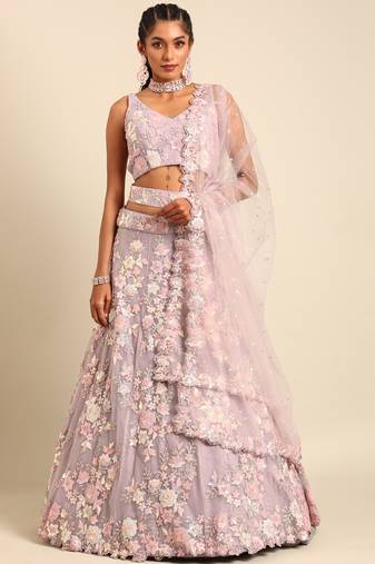 Net Lehenga - Buy Indian Net Lehenga Choli Designs with Dupatta Online