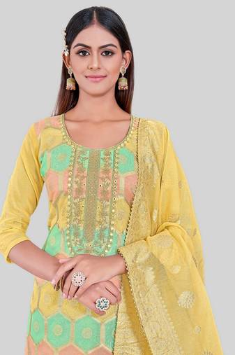 Chanderi Suits - Buy Chanderi Suit Designs @ Best Prices US UK