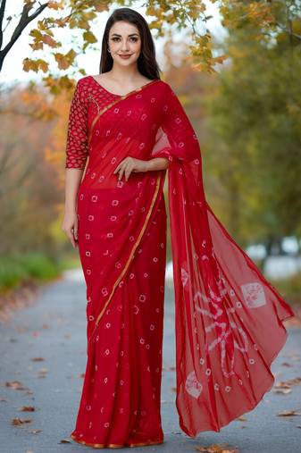 Red Saree Collection - Explore Stunning Sarees in Red Color