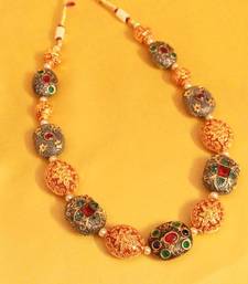 Antique Real Gold patra Necklace - Sanvi Jewels - 660630