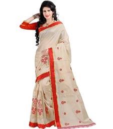 Amazing Asam Silk Orange Saree - Glamorous - 674445