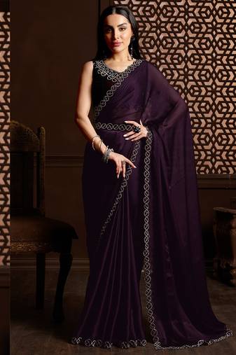 Purple Sarees: Buy Designer Purple Saree online at Best Price