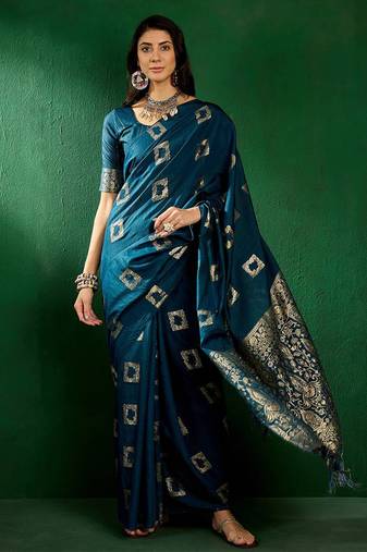 Blue Saree - Buy Blue Sarees Online Available in Different Patterns