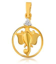 Mahi Gold Plated Gananathaya Pendant With CZ Stones - Trendz fashion ...
