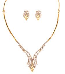 Fab Gold plated American Diamond set - PANJARAT - 803093