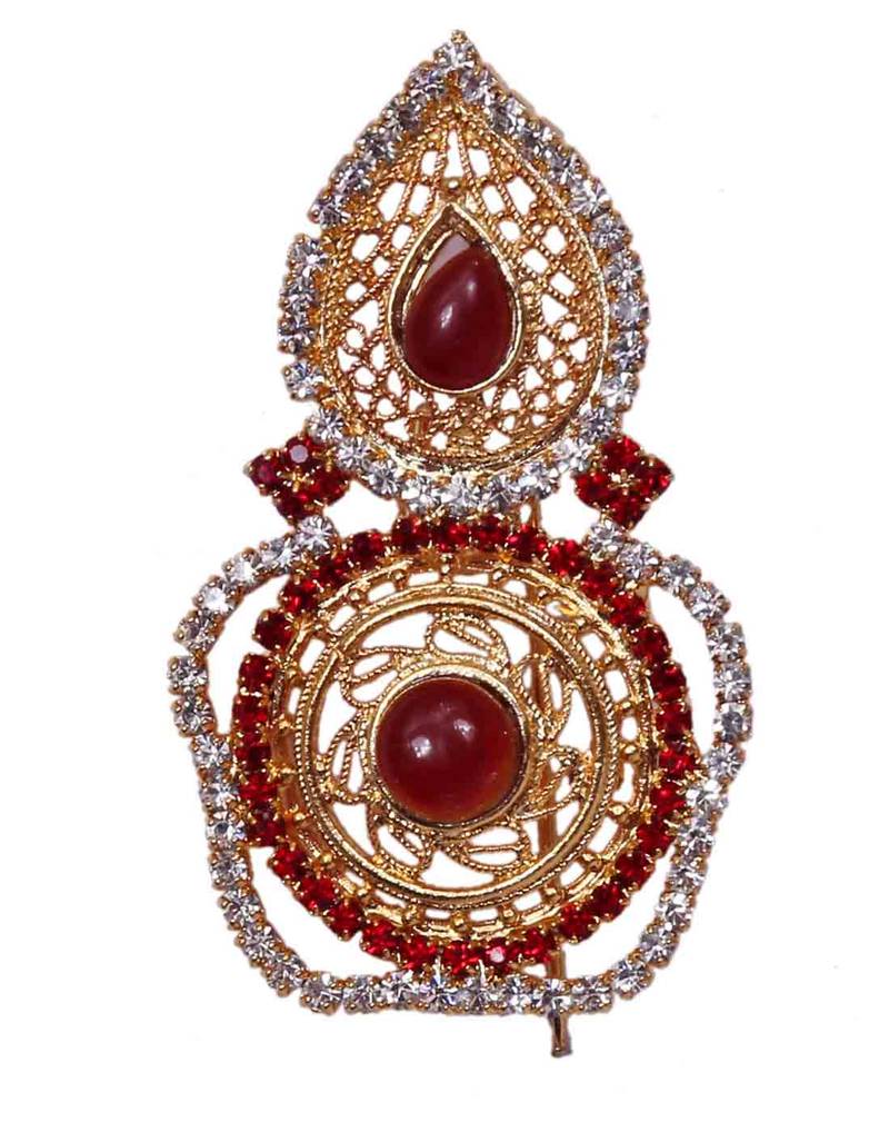 Heer&Sahib Elegant design Wedding Turban Kalgi with shining Crystals ...