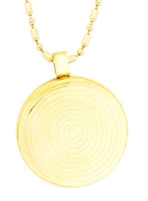 Quantum Bio Gold Plated Pendant Chain Necklace Scalar Energy Negative ...