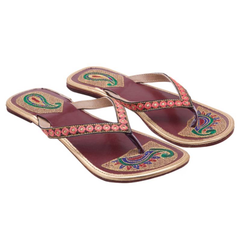 Multicolor peacock designed slipper for women - Ridhi Sidhi Shopee - 853720