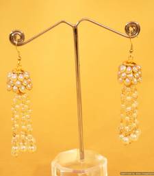 Elegant Pearl Dangling Jhumka's - Sanvi Jewels - 855885