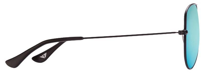 Black Frame Sky Bluesh Reflector Mirror Flat Aviator Sunglass - Tanu ...