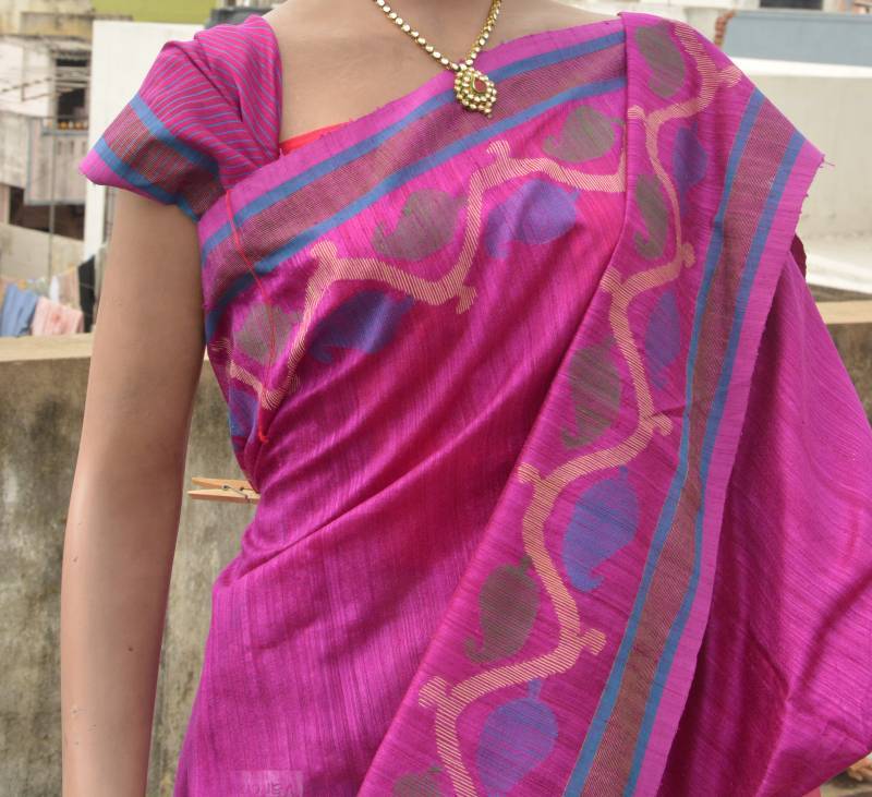 Designer Matka silk Handloom saree - Hima Haute Couture - 98731