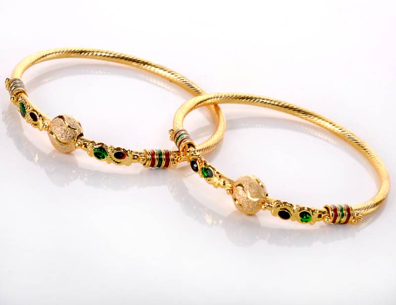 Designer One Ball Kadli Kada - AVS Jewellers - 103659