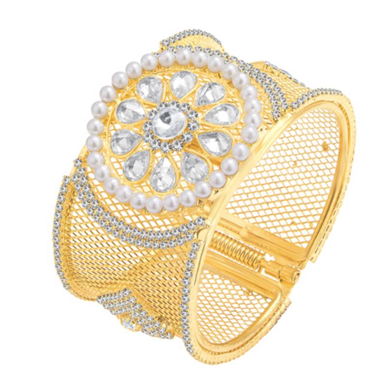 Modish Gold Plated AD Kada For Women - Sukkhi Online Private Limited ...