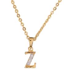 Z Letter Gold Plated Pendant for Women - Trendz fashion - 986639