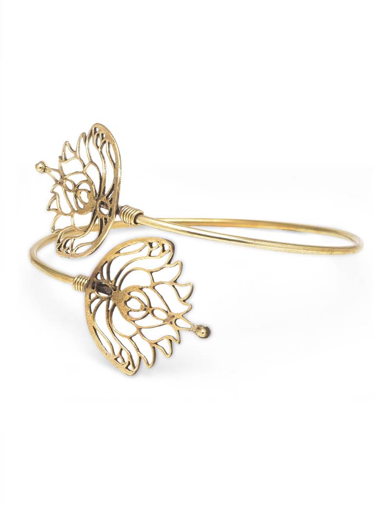 Alloy Armlet For Women Palm Leaves Armlet - ZeroKaata - 998472