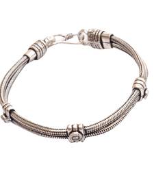 Classy German Silver Bracelet/Wrist Band For Men/ Boys - FOPPISH MART ...