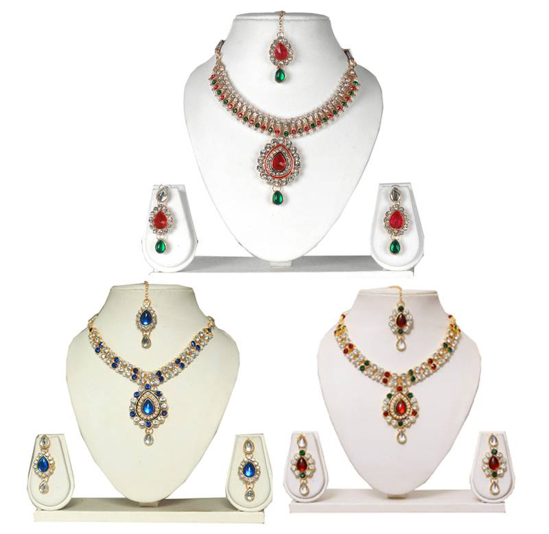 Beautiful necklace set combo pack for women - Silvero - 1081765