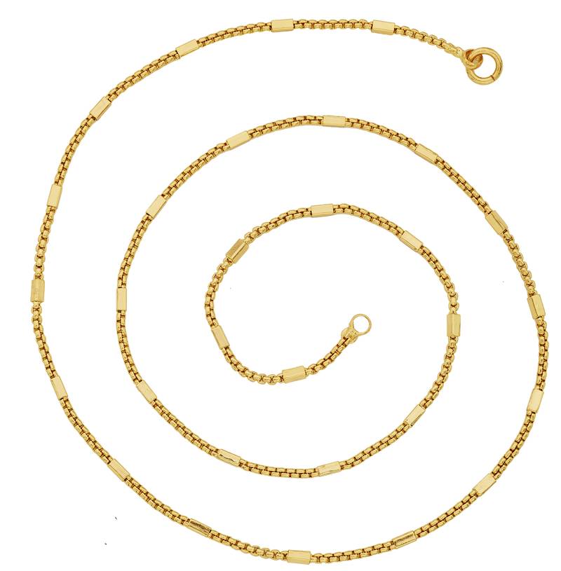Rope Pipe Gold Plated Chain For Women - the jewelbox - 1093176