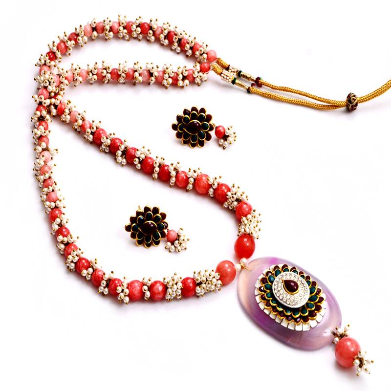 Beautiful Indo western mala set - Rewazcreations - 222439