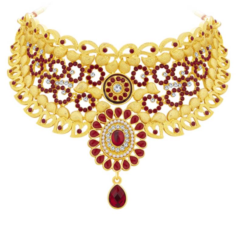 Royal Gold Plated Ad Necklace Set For Women Sukkhi Online Private
