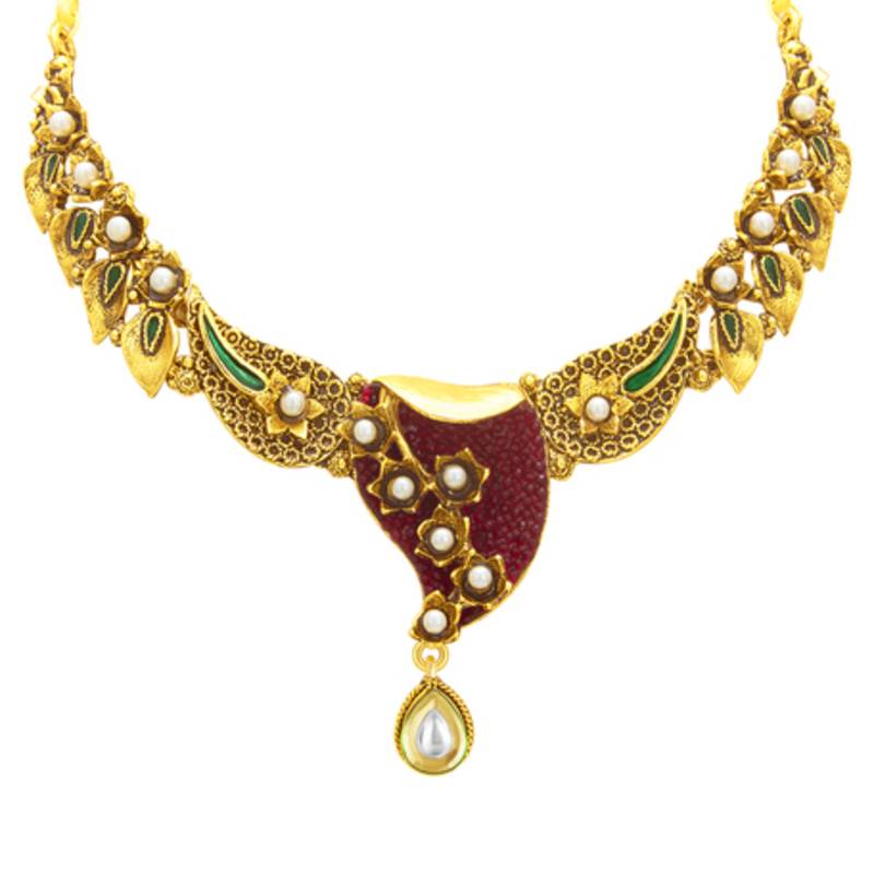 Classy Gold Plated Necklace Set For Women - Sukkhi Online Private ...