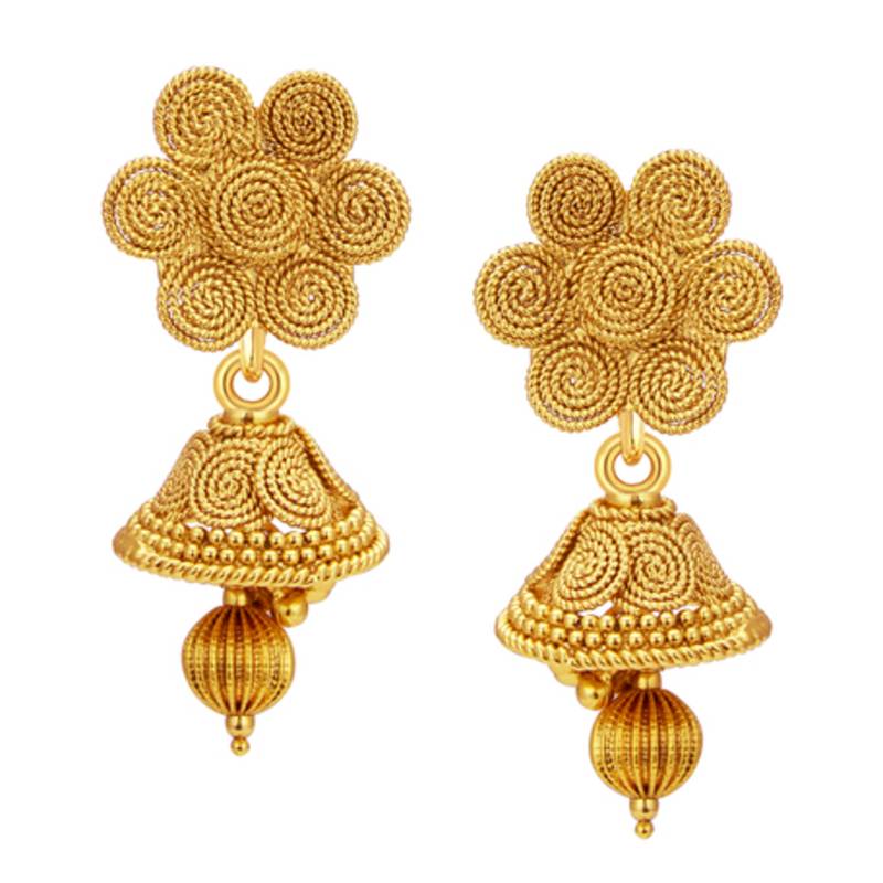 Fabulous Jalebi Gold Plated Necklace Set For Women - Sukkhi Online ...