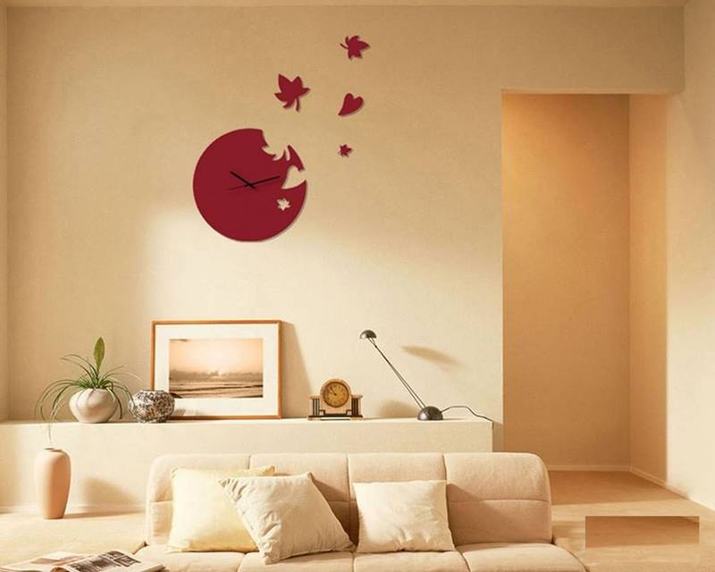 red raound wall clock - HAPPY ENTERPRISE - 1175348