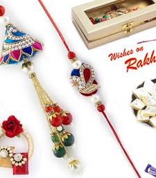 Stuning Bell Shape Rakhi Set With Hanging Tassels - Aapno Rajasthan ...