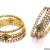 Antique Golden Kairi Shaped Kundan Stone Studded 6 Piece Bangle Set ...