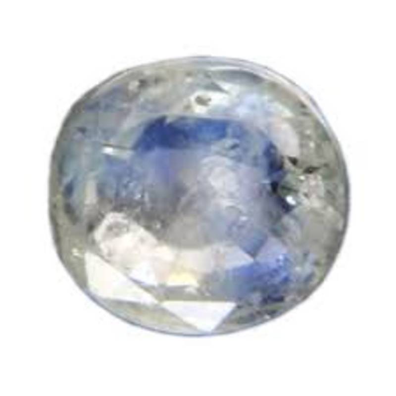 6.25 carat natural blue sapphire (neelam) gemstone with lab certified ...