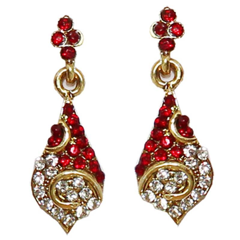Red studded_jewellery Diamond Pendants - Soni art jewellery - 746638