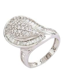 Silver Plated Shimmer Begets Finger Thumb Ring For Women - Dilan Jewels ...