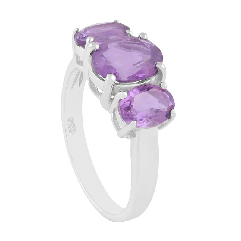 Sterling Silver Amethyst Ring crafted with love - Allure - 1462892