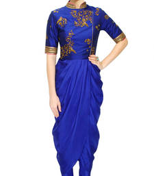 New Latest Designer Attractive and Fancy Blue Color Kurti - Meet ...
