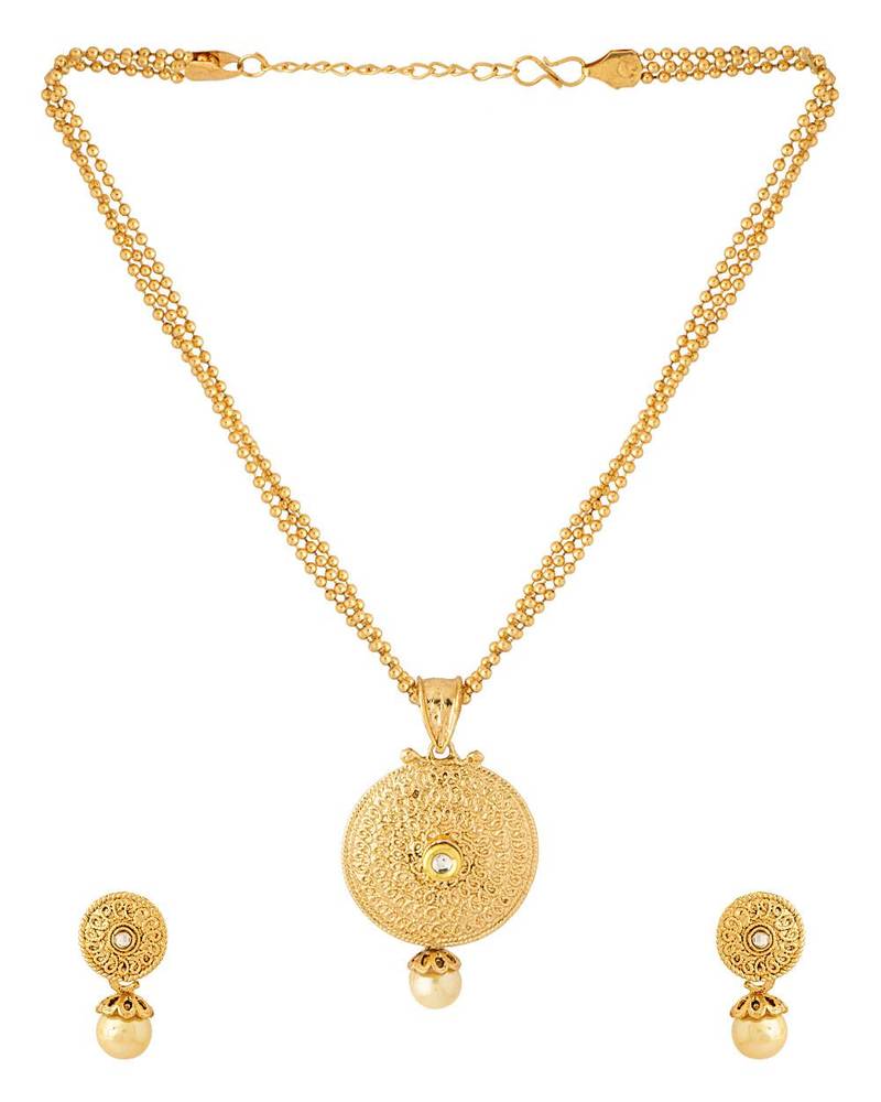 Gold Plain Pendants - Voylla - 1549604