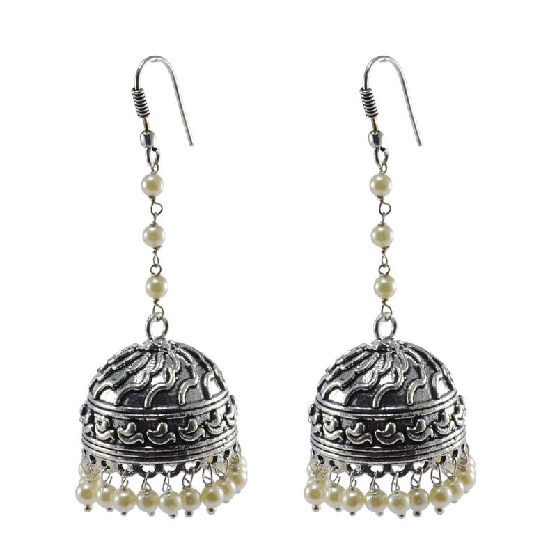 Banjara EarringsIndian Jhumka Vintage Style Pearl Jewellery - Rituu ...