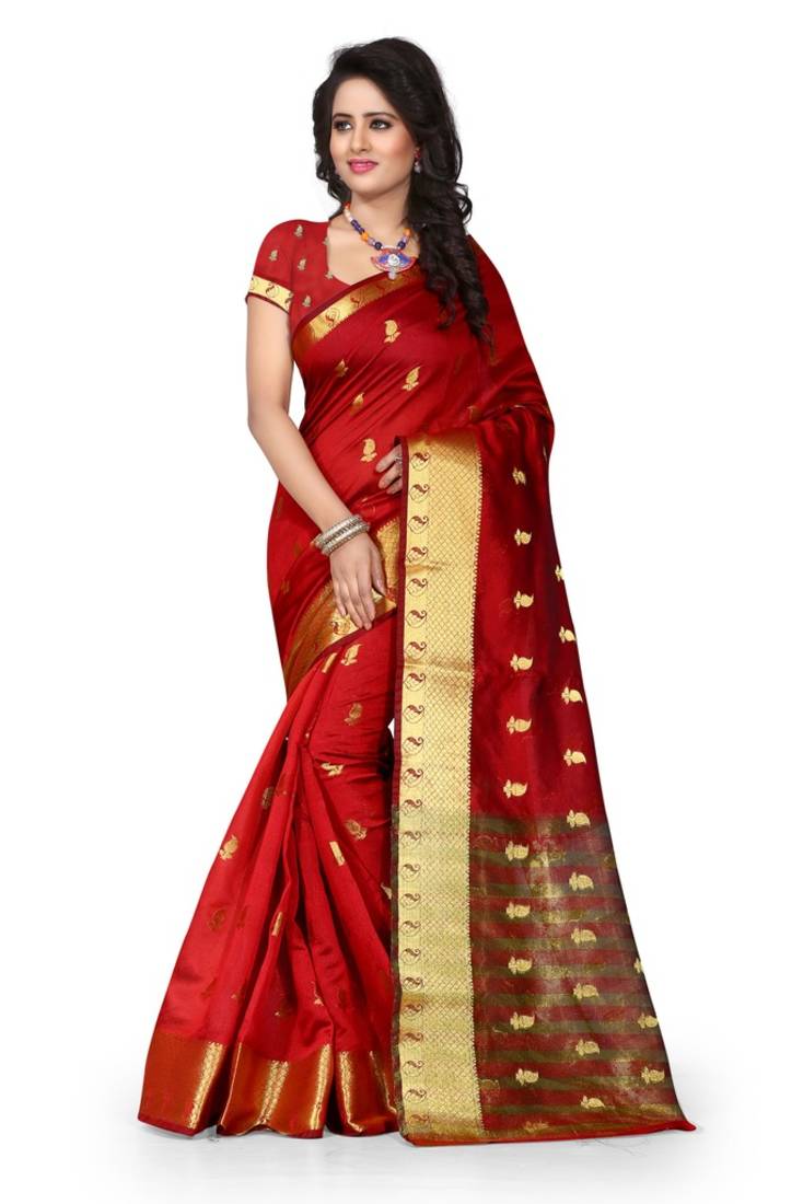 sarees for women party wear New Collection Fancy And Regular Wear Red ...