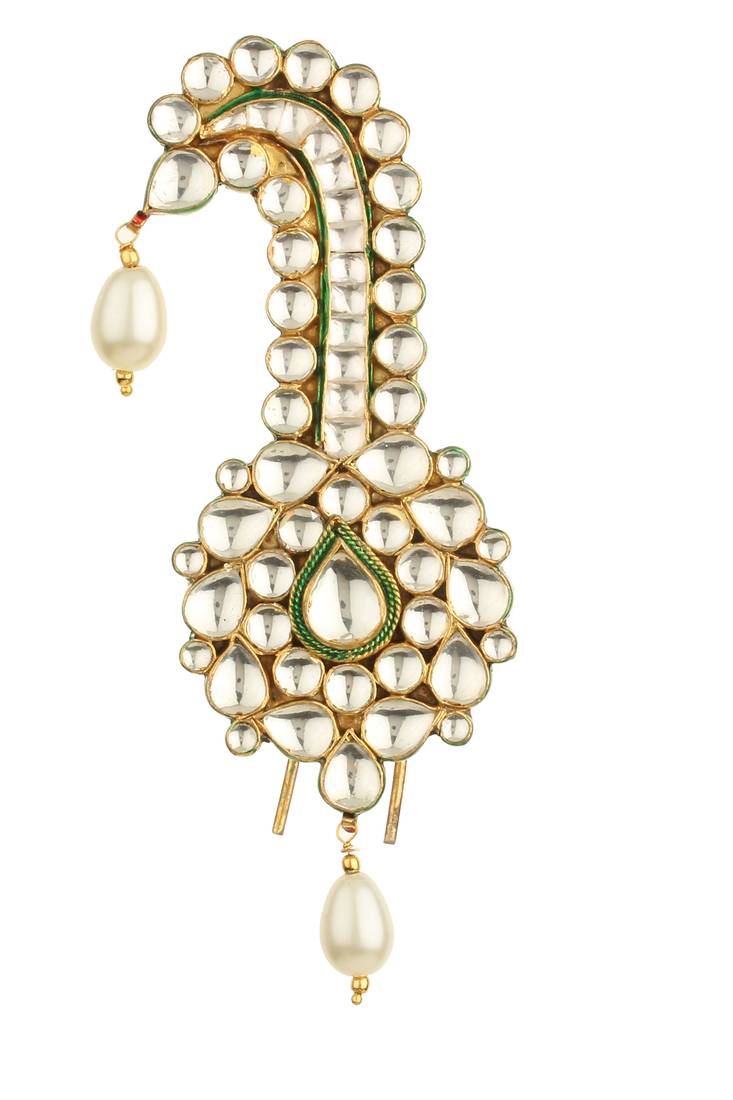 Pure Collection Indian Groom Wear Kundan Kalgi For Men - Dilan Jewels ...