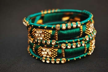 Beautiful Perfect for wedding Dark green bangles - Reeti Fashion - 1717565