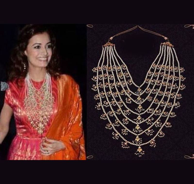 Kundan High End Pearls Panchlada Raani Haar Necklace - Glitterati by ...