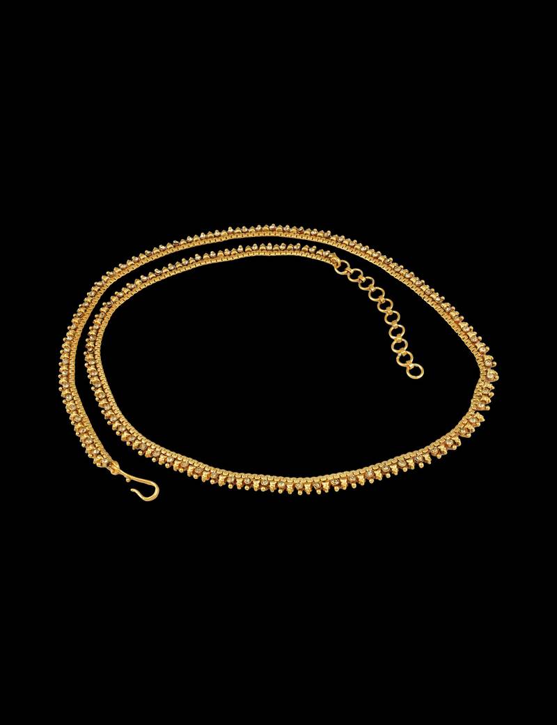 Golden Beige Polki Stones Waist Belt Kamar patta Jewellery for Women ...