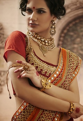 Dual color heavy sizzling lehenga saree - FABIONA - 243638