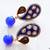 Blue Pear & Drop Earrings - SriyasCreations - 254533
