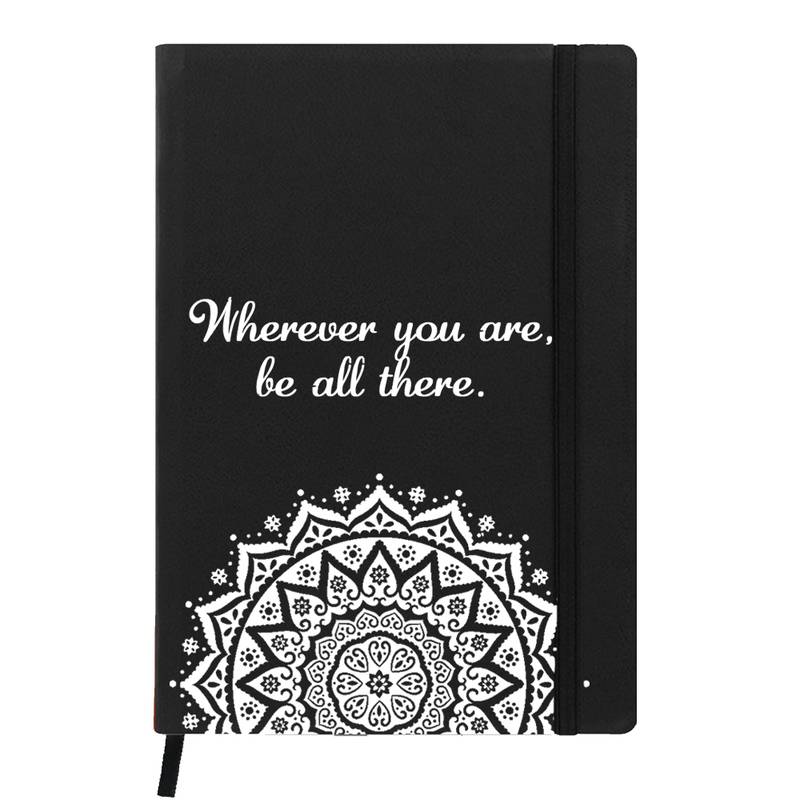 Premium Diary Black Leather Hardbound Cover Classic Diary - Hamee - 1935034