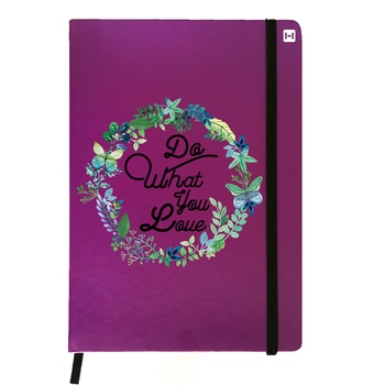 Premium Diary Purple Leather Hardbound Cover Classic Diary - Hamee ...