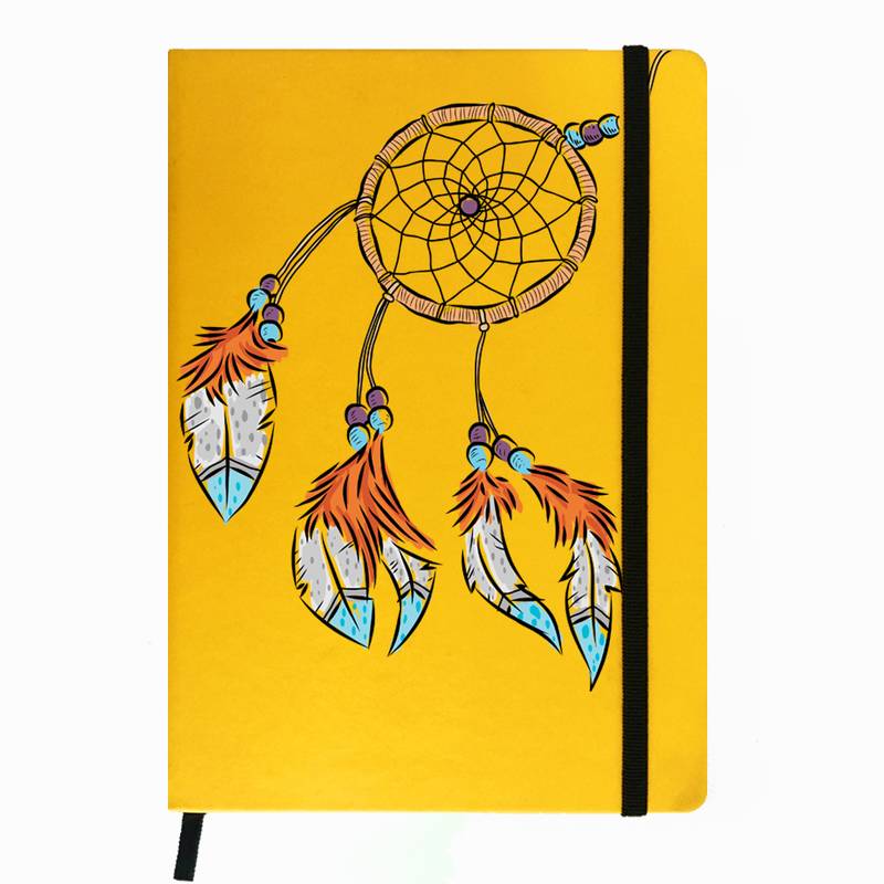 Premium Diary Yellow Leather Hardbound Cover Classic Diary - Hamee ...