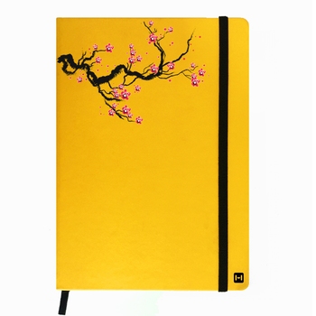 Premium Diary Yellow Leather Hardbound Cover Classic Diary - Hamee ...